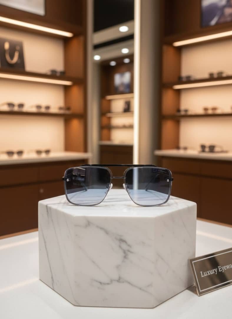Oversized square aviator gradient sunglasses (22328) – Zillion