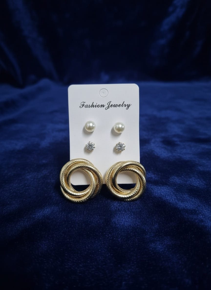 Three-pair earring set – Zillion