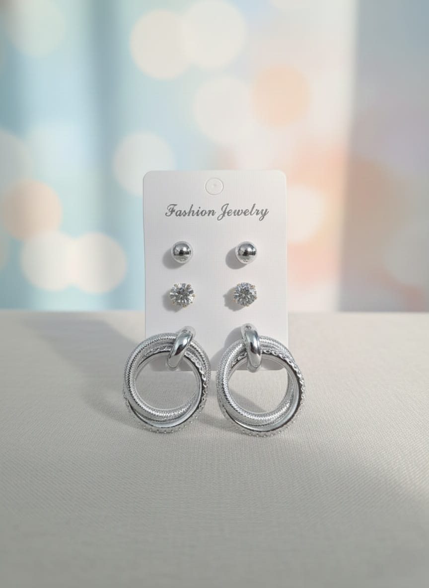 Three-pair earring set – Zillion