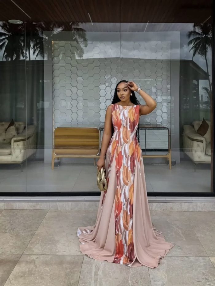 Elegant Multi-Coloured Maxi Dress(A1592) – Zillion