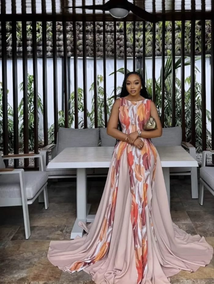 Elegant Multi-Coloured Maxi Dress(A1592) – Zillion